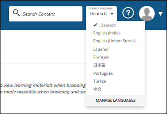 Find Learning Content in Other Languages