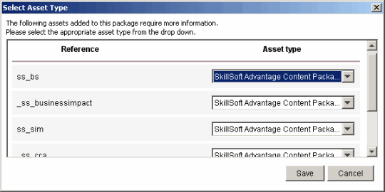 Missing Asset Types
