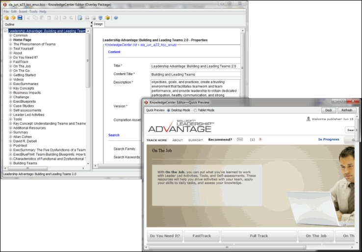 Undocking the Quick Preview Pane