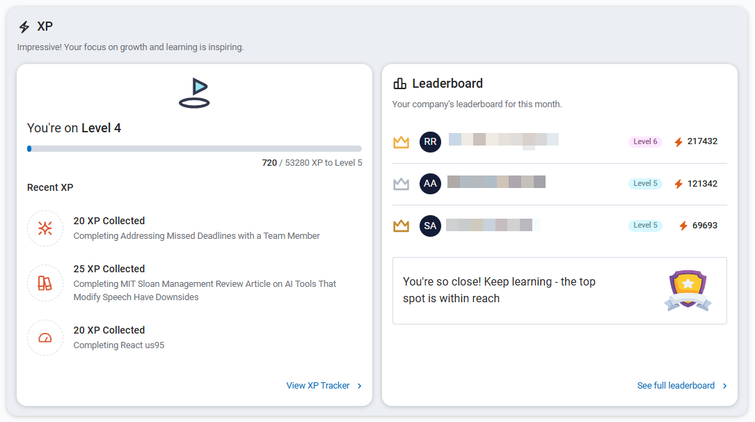 XP (Experience Points)