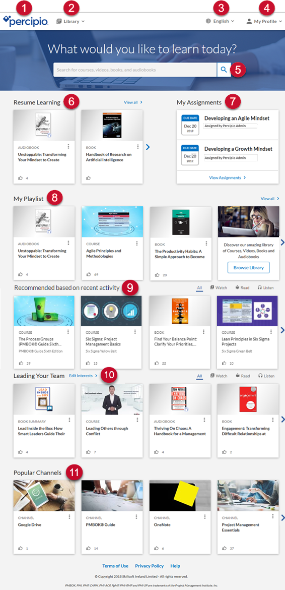 Percipio para alumnos