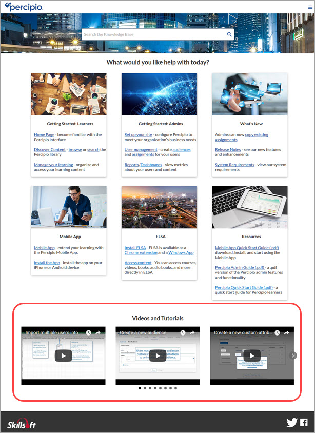 Versión de Percipio de septiembre de 2018