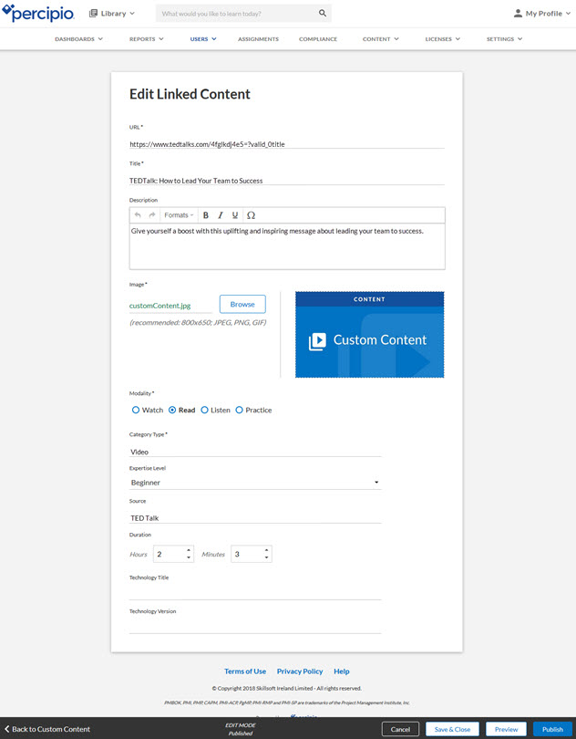 Versão do Percipio - setembro de 2018